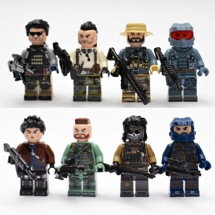 Call of Duty VTOL fighter building blocks containing human weapons ...