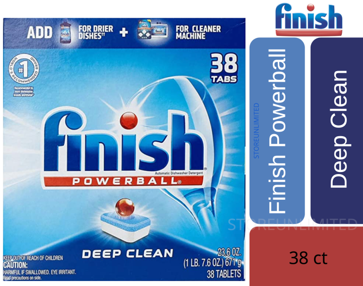 Finish - All in 1-38ct - Dishwasher Detergent - Powerball - Dishwashing ...