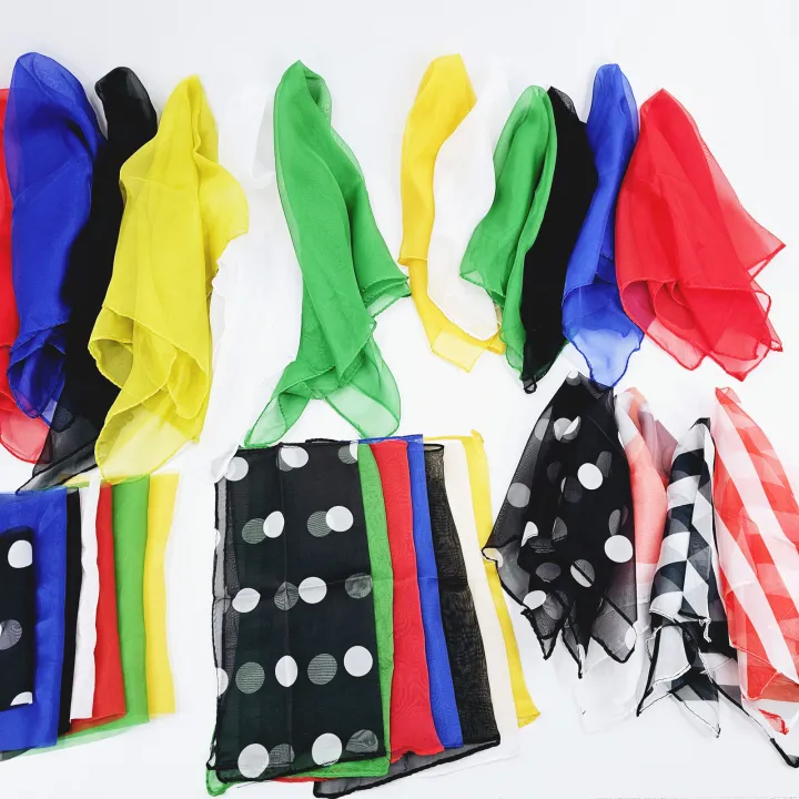 ZSHENG trade 5pcs Magic silk scarf, magician's special chiffon silk ...