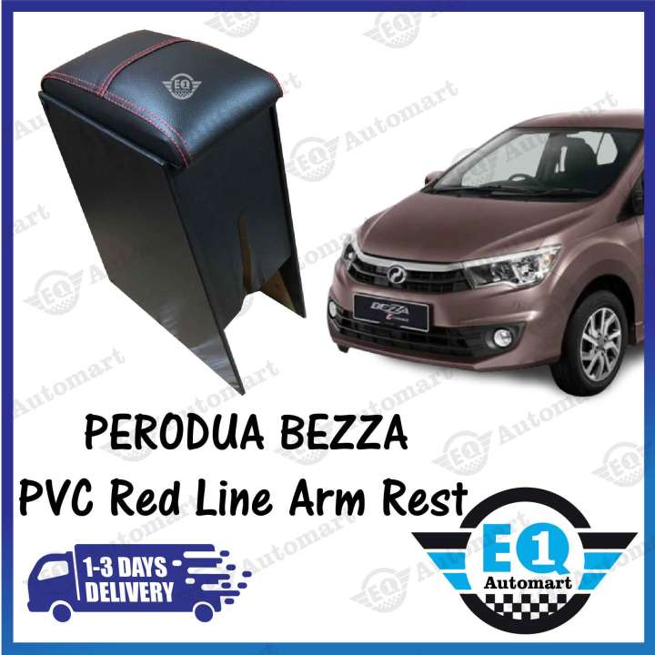PERODUA BEZZA PVC Red Line Arm Rest | Lazada