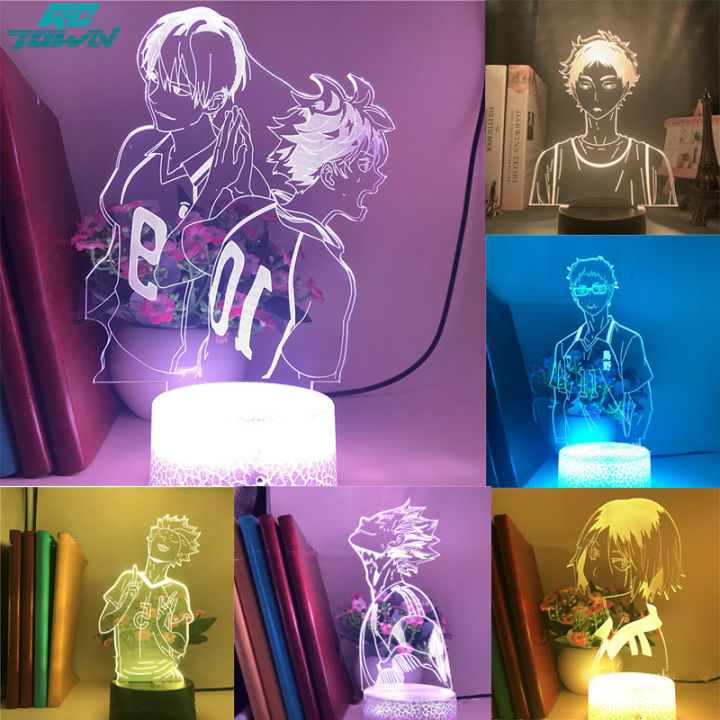 2023New!!Lamp Haikyuu Tsukishima Kei Night Lights Kenma Kozume LED ...