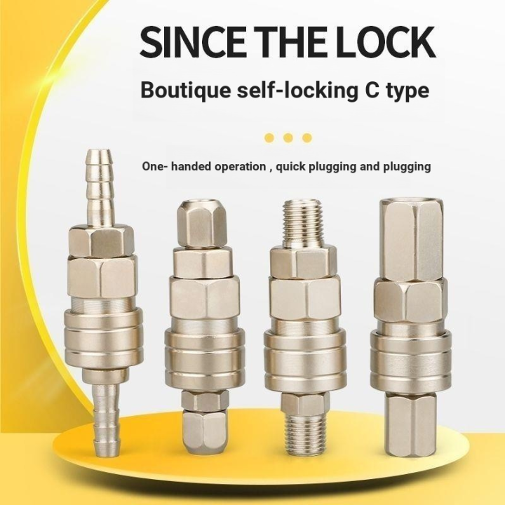 【Hot】Quick Release Coupler Air Pneumatic Hose Coupling Connector ...