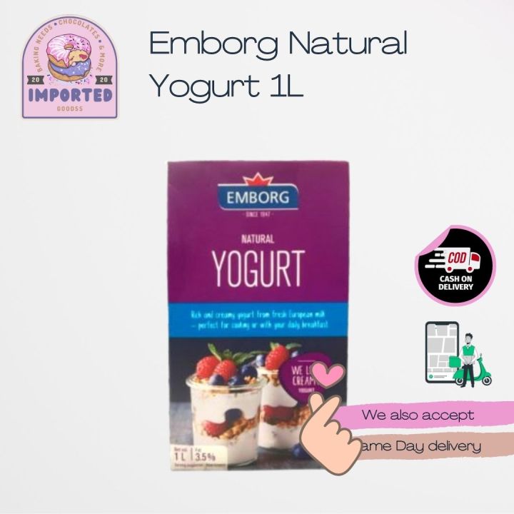 Emborg Natural Yogurt 1L Perfect pasta Arla whipping cream sour cream ...