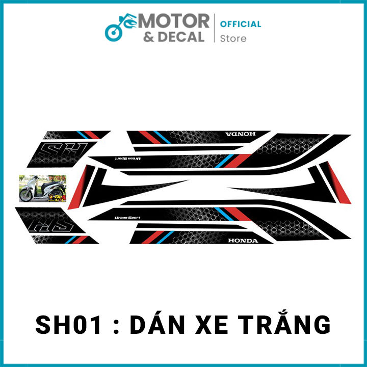 Tem dán xe SH ( đời 2020 - 2024 ) - Tem chỉ SH 3 lớp cao cấp chống nước ...