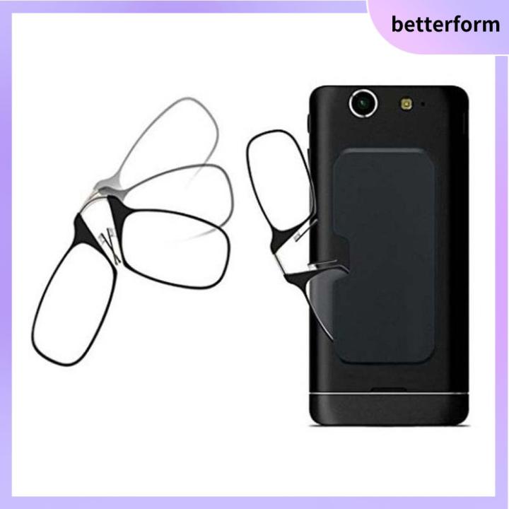 BETTERFORM +1.0 - +3.0 Nose Clip Reading Glasses without temples Lazy ...