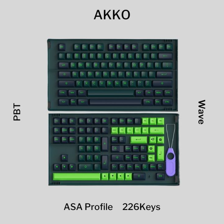 [SG Seller]Akko Keycap ASA Profile Double-Shot PBT Full Set Keycaps ...