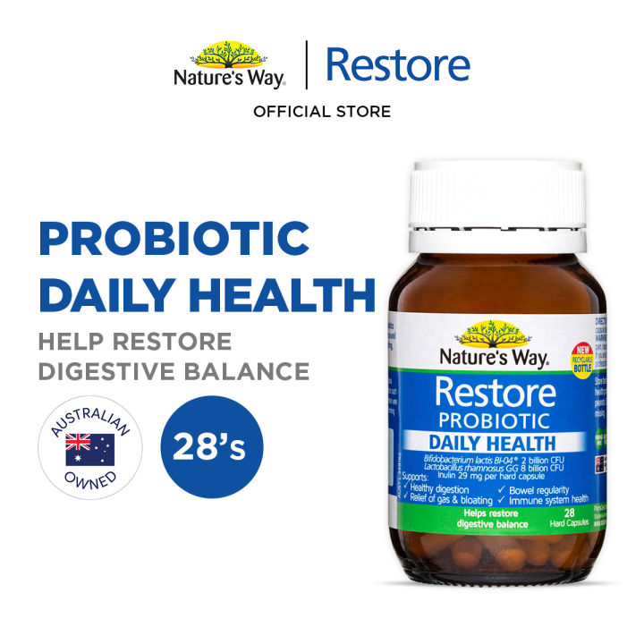 Nature's Way Restore Probiotic Daily Health 28S | Lazada Singapore