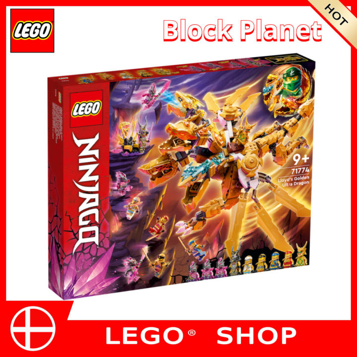 【Official】 LEGO 71774 Ninjago Lloyd’s Golden Ultra Dragon 9+ -Block ...