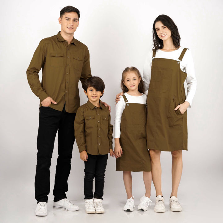 Cressida Couple Family Satu Set Lengkap Kemeja Coklat Dr031c | Lazada ...