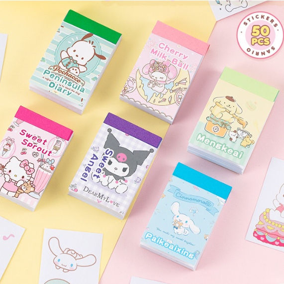 50pcs Sanrio Cute DIY carry-on small stickersr Cinnamoroll sticker My ...