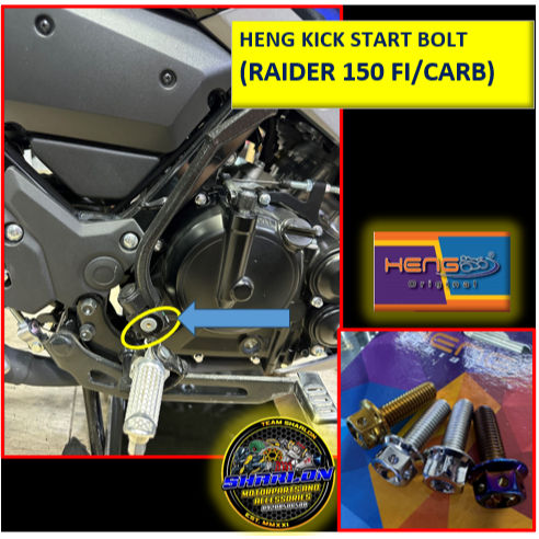 HENG Original Kick Start Bolt for SUZUKI RAIDER 150 FI and CARB (1pc ...