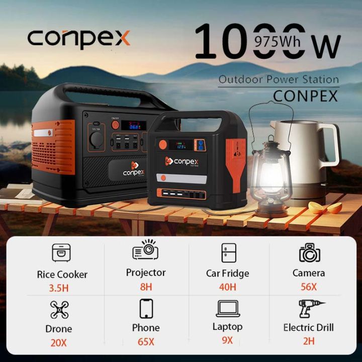 Conpex power box 260000 mAh 1000w 300w DC AC 220v เอาต์พุต CPAPBattery ...