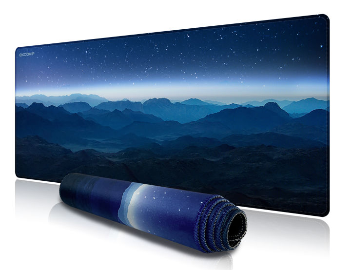 excovip mouse pad large size Stitched edge non-slip soft comfort ...