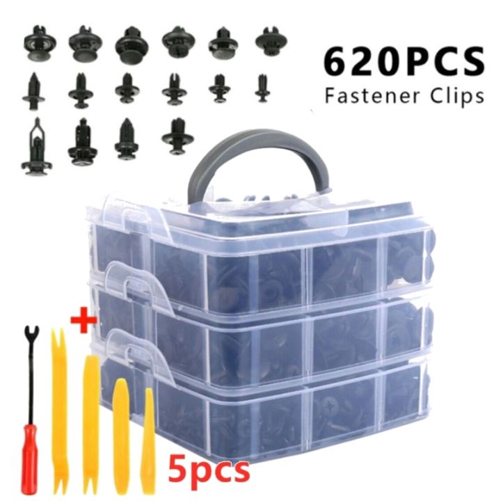 Car Clip Car Fastener Bumper Clips Rivet Door Panel Retainer Trim Kit ...