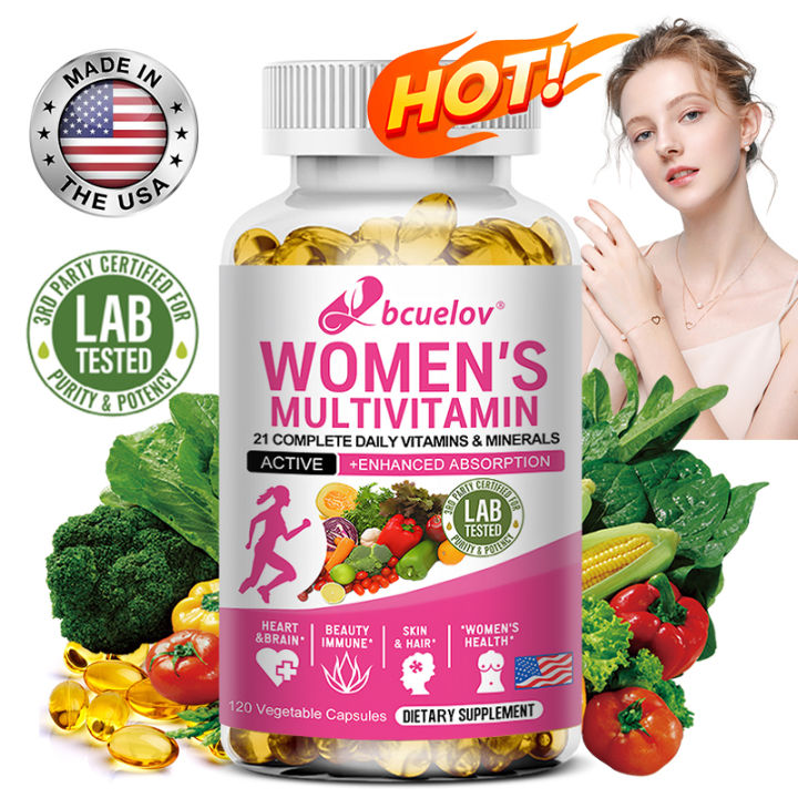 bcuelov women's multivitamin supplement supports immune energy for the ...