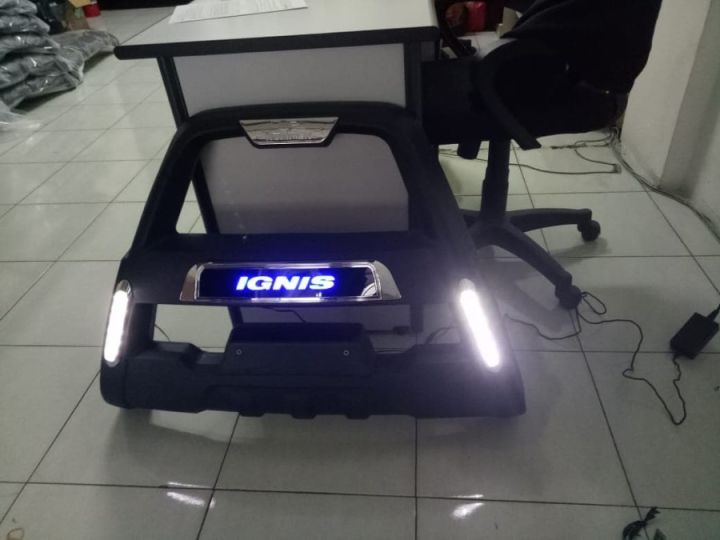Tanduk Depan Bumper Mobil Ignis Model Hummer With Lampu Led | Lazada ...