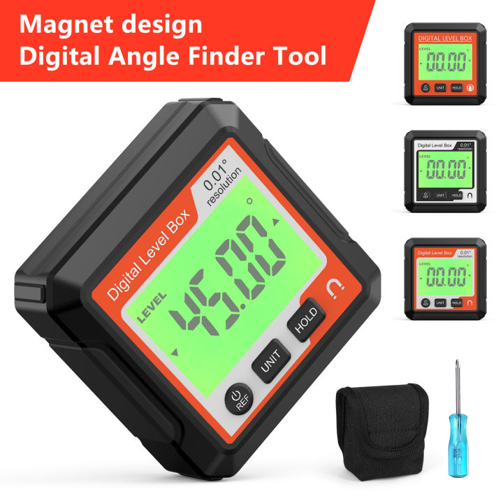 3 in 1 digital level protractor inclinometer digital angle measuring ...