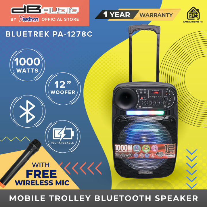 DB audio by Astron bluetrek PA-1278C portable mobile trolley Bluetooth ...