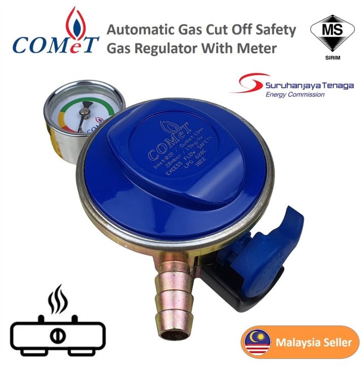 Comet 628C Lpg Imported Domestic Gas Safety Regulator With Meter | Lazada