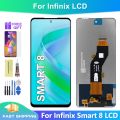 Original LCD For Infinix Smart 8 Smart 8 HD Smart 8 Pro X6525 X6525B LCD Display Touch Screen ...