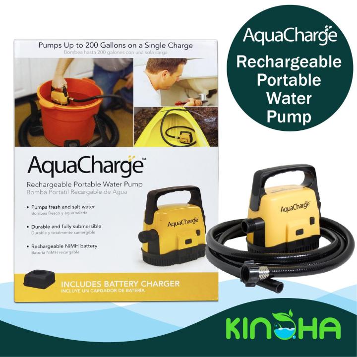 Rechargeable portable water pump AquaCharge water pump up to 200 ...