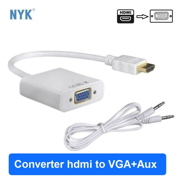 NYK Converter hdmi to VGA + Audio Adapter | Lazada Indonesia