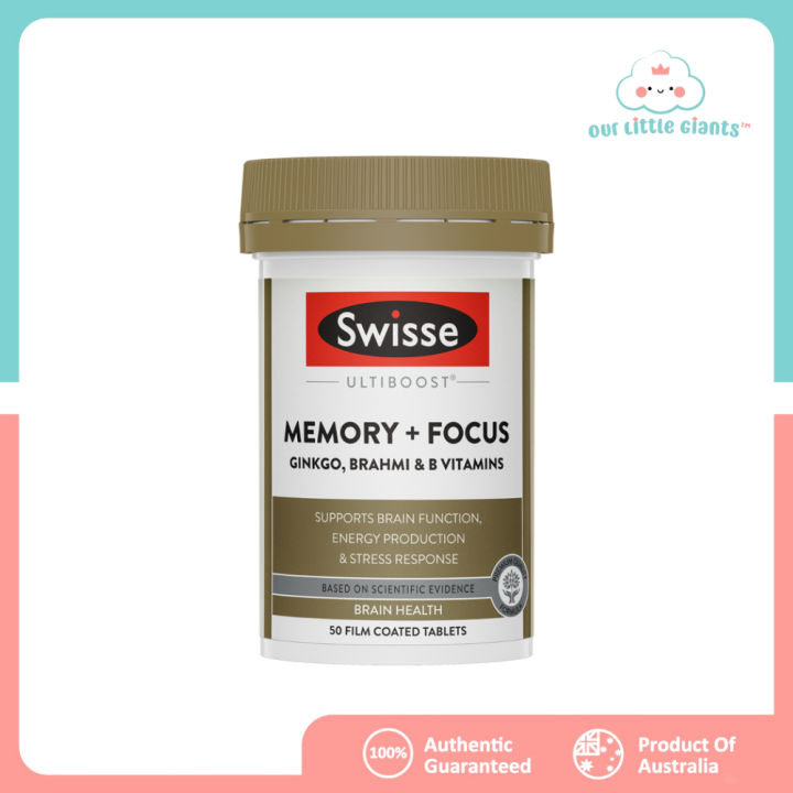 Swisse Ultiboost Memory + Focus 50 Tablets | Lazada