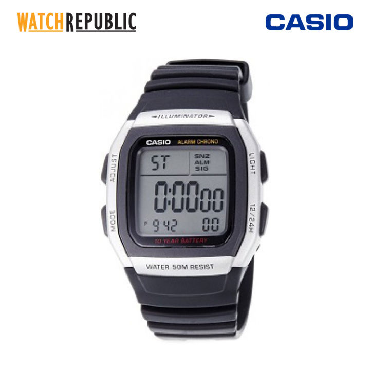 Casio Youth Black Resin Watch For Men W-96H-1AVDF | Lazada PH