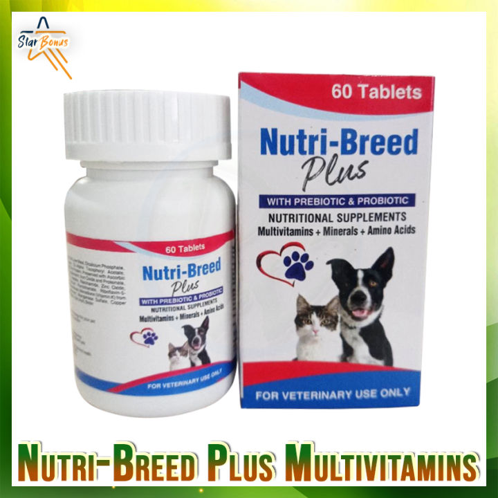 Nutri-Breed Plus Pet Multivitamins + Minerals + Amino Acids Nutritional ...