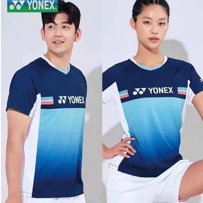 YONEX New Quick drying Badminton Clothing Men's and Women's Tennis Shirts 6123 | Lazada Singapore