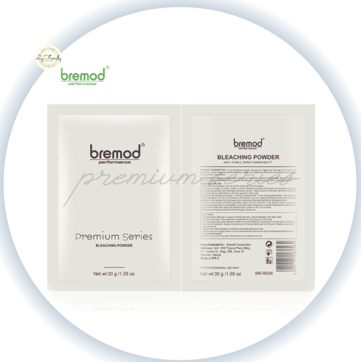 Bremod Bleaching Powder Premium Series Fade Brightener Low Damage Hair ...