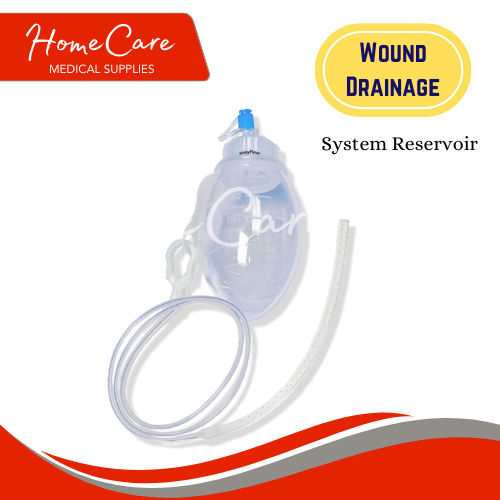 COD Suction Reservoir Kit Wound Drainage 100mL + 7mm Silicone Closed ...