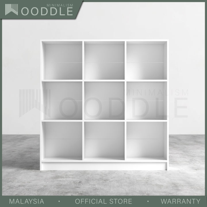 Wooddle Book Shelf Book Rack Buku Rak Divider Cabinet with 9 ...