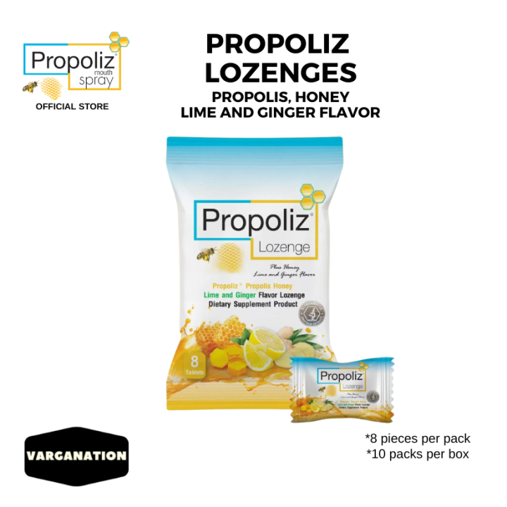 Propoliz Lozenges for Throat, Dry Mouth - Kid & Adults - Propolis ...