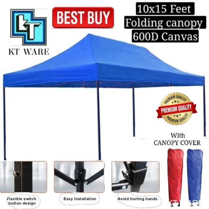 KT WARE 10X15 FEET Roof 80cm Market Canopy Tent Kanopi Khemah Pasar ...