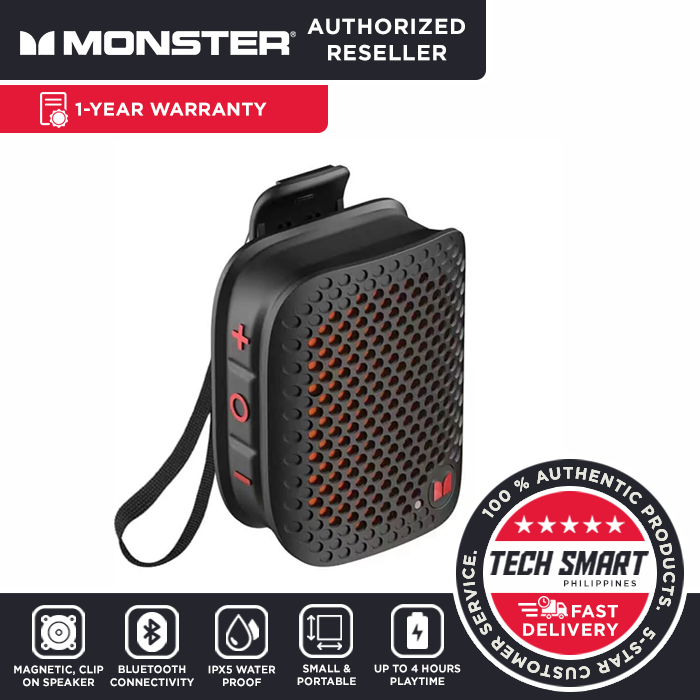 Monster M3 TWS Magnetic Clip-on Portable Speakers Blue Tooth Waterproof Wireless Speaker ...