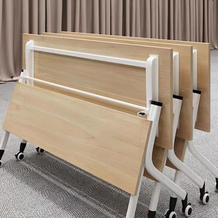 Folding conference table, movable desk, tutoring class desk, conference ...