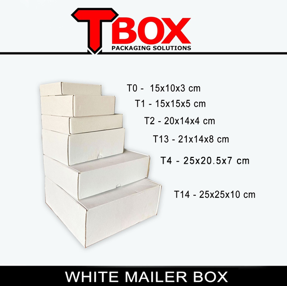 5PCS WHITE Kraft Mailer Corrugated Box ON HAND Carton box corrugated cardboard packaging | Lazada PH