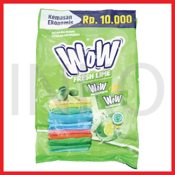 WOW DETERGENT BUBUK FRESH LIME 500GR | Lazada Indonesia