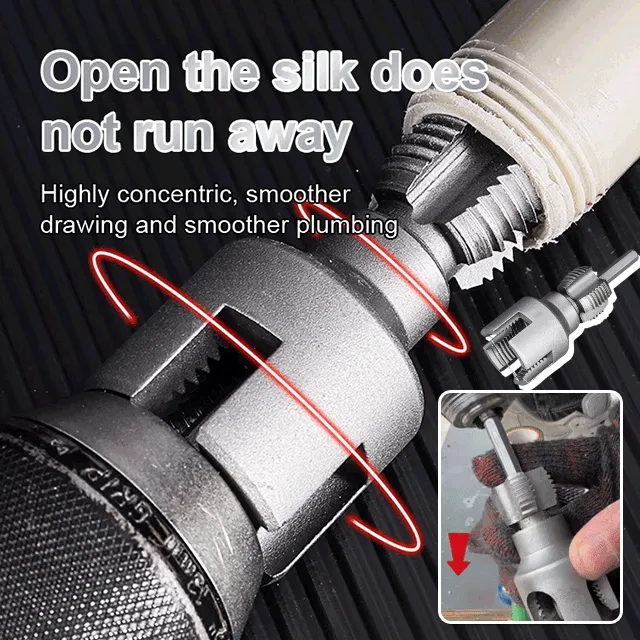 Integrated Precision Threading Drill Tool/Screw Extractor Internal External Thread Opener/ Pipe ...