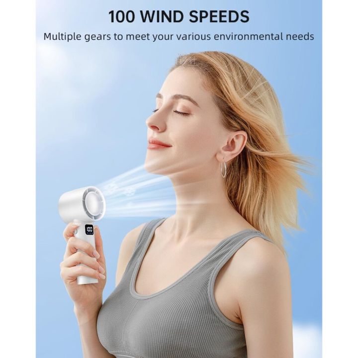 Turbo A60 Fan with 100 Wind Speed Adjustment Fan and Power Digital LED ...