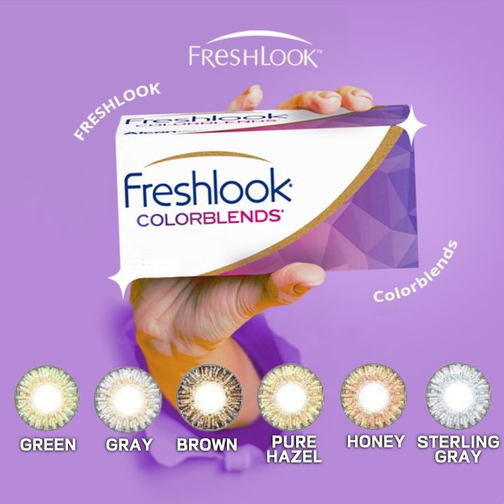 Freshlook Colorblends Cosmetic Monthly Color Disposable Contact Lenses ...