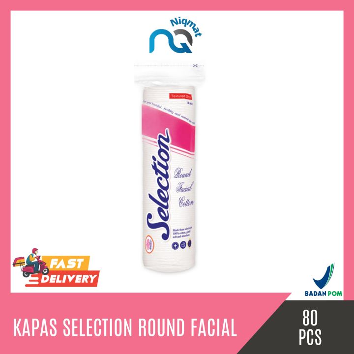 Kapas Selection Round 80 Sheet / Kapas Pembersih Wajah / Kapas ...