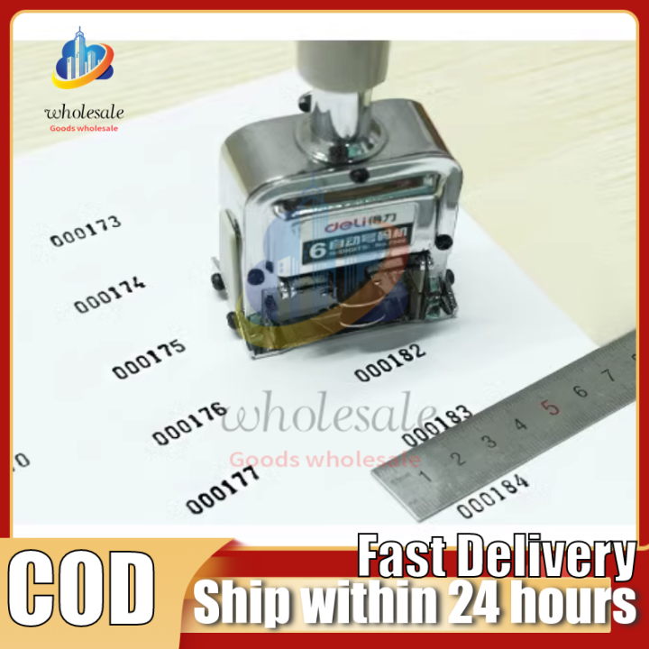 【Fast Delivery】Numbering Machine Self-Inking Automatic - 6 Digits ...