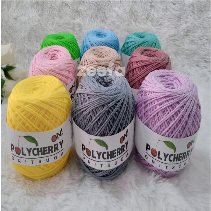 ZF Benang Rajut Polycherry Polos | Lazada Indonesia