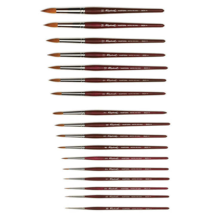 Raphael Martora Series 8424 Red Sable - Round, Extra Fine Watercolor ...