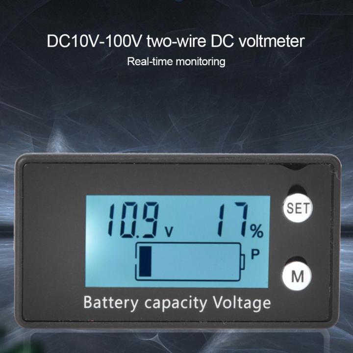 LCD Digital Voltmeter Medium Portable Battery Voltage Equipment ...