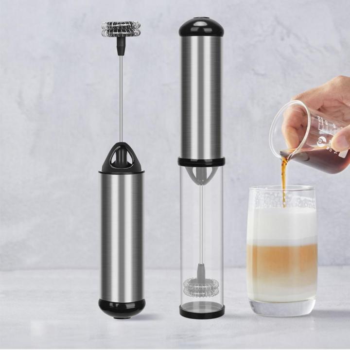 Mimi D เครื่องตีฟองแบตเตอรี่แบบใช้แบตเตอรี่1ชุดเครื่องผสมกาแฟนมแบบไร้ ...