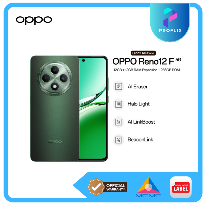 Oppo Reno 12F 5G Smart Phone l Original 1 Years OPPO Malaysia OFFICIAL ...