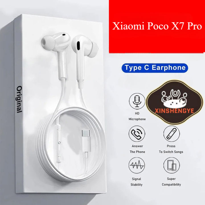 Xiaomi Poco X7 Pro Xinshengye Type C Wired Earbuds Headphones for ...